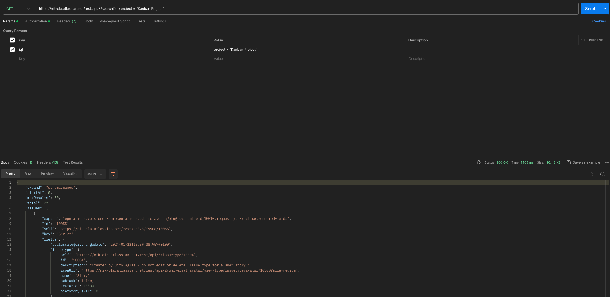 Solved: API request