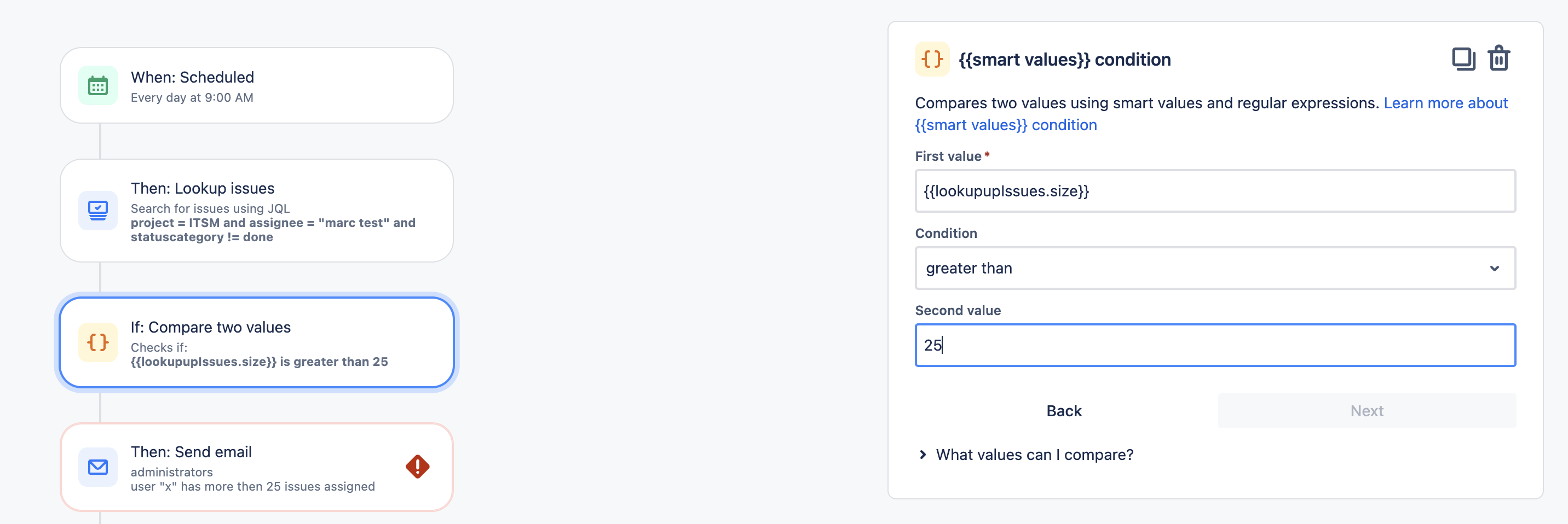 Notification when ticket count exceeds a certain t...