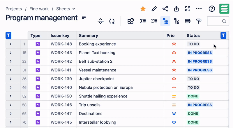 Solved: JQL query to get tickets in a project with a paren...