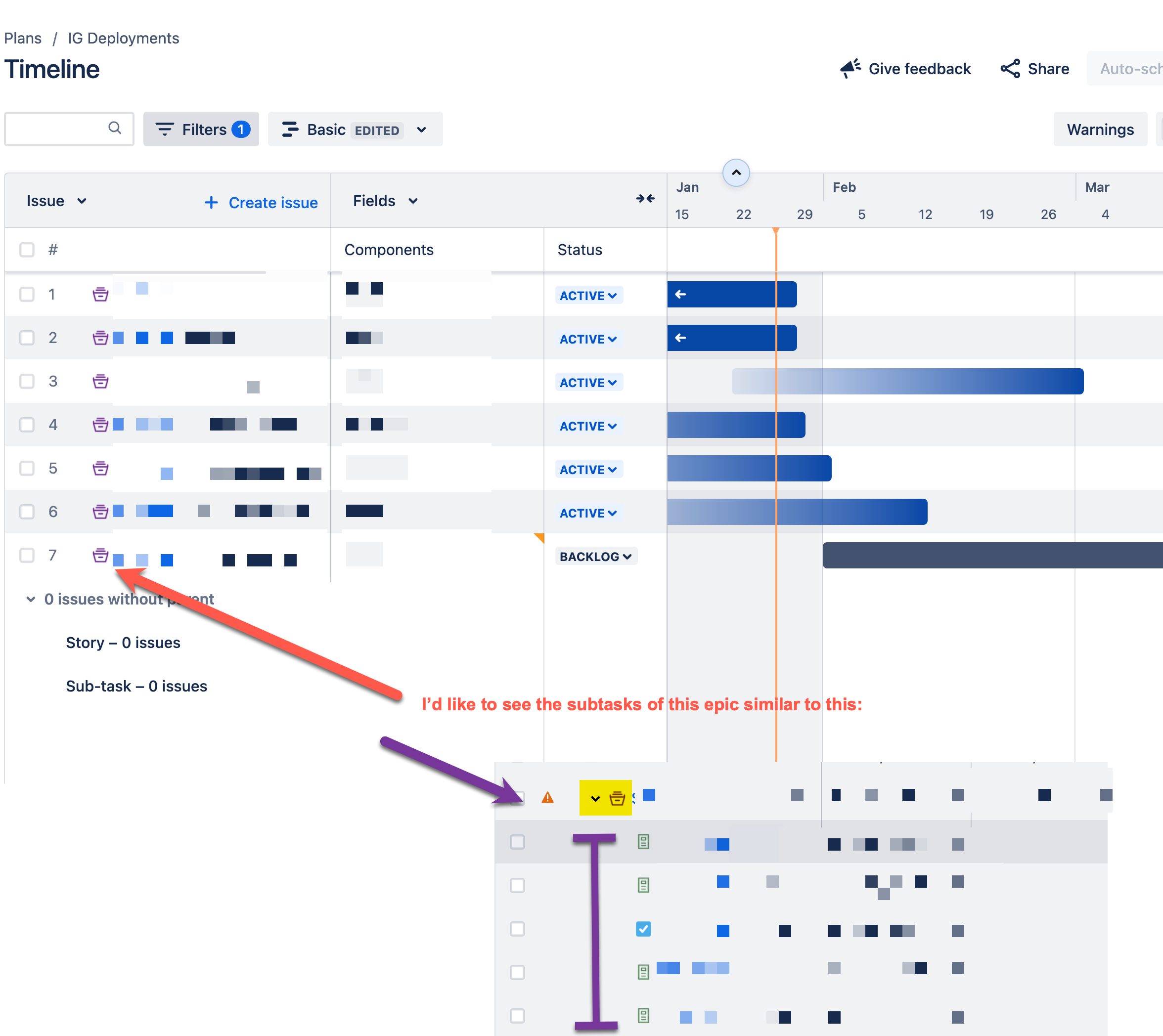 Solved: See child issues in adv. road maps
