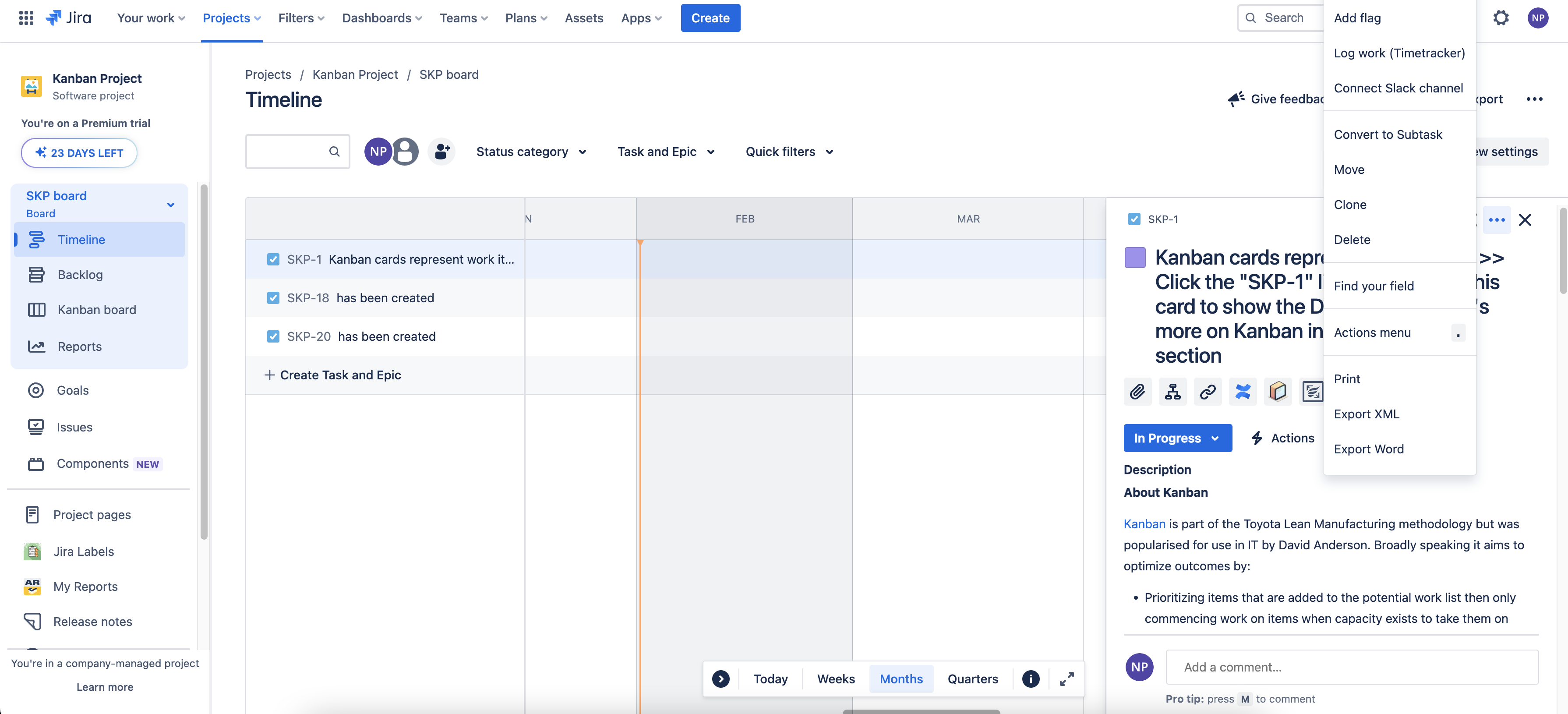 Solved: Issue context (3-dot) menu configuration