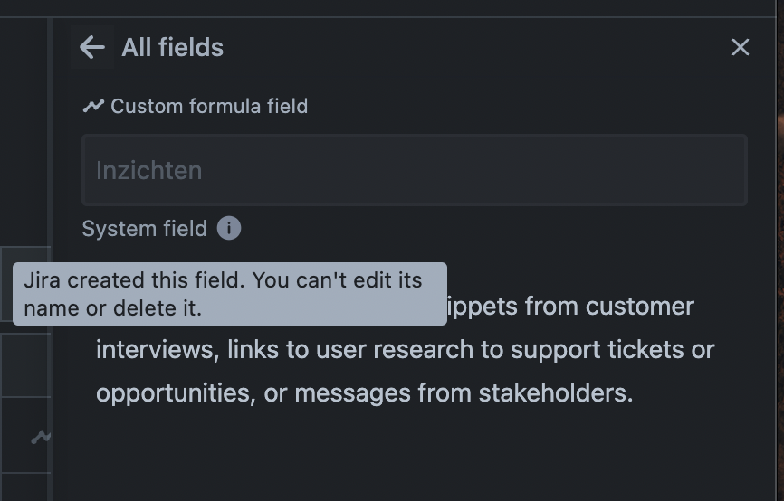 Can I change the language of system fields in the ...