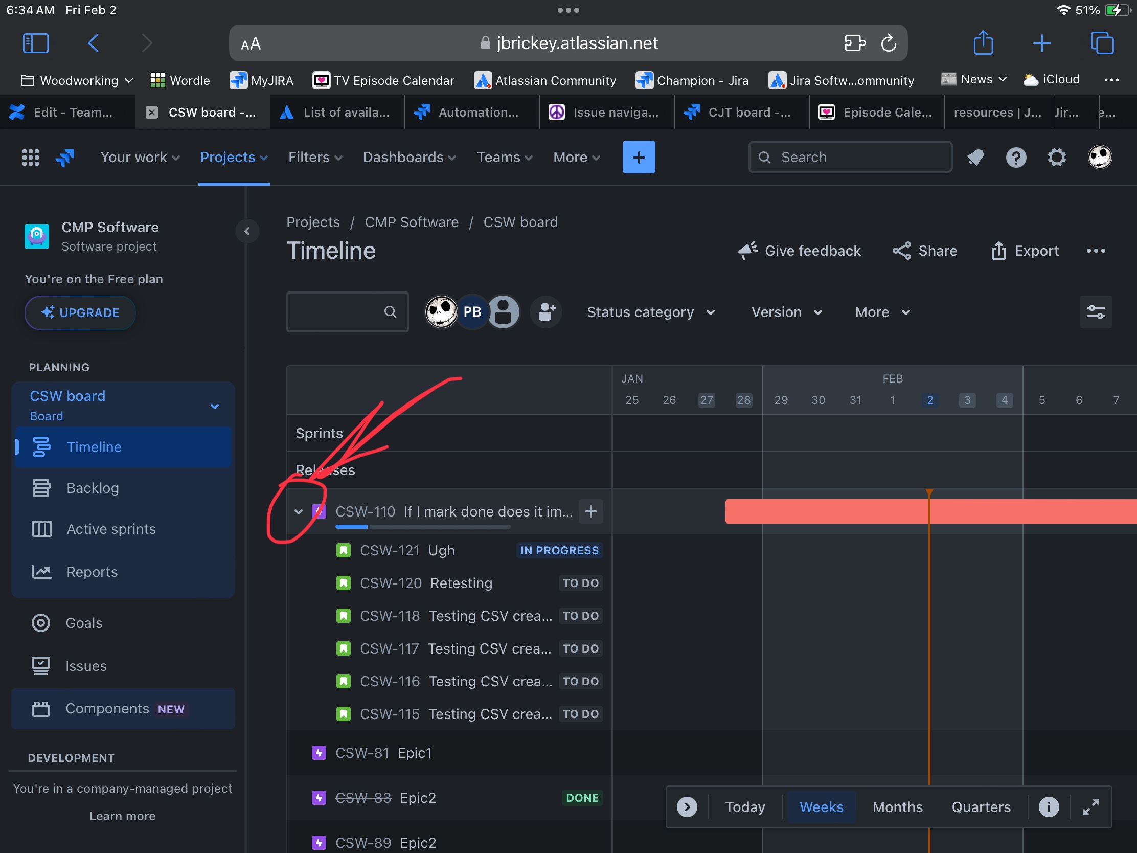 Solved: How to make child issues visible in Timeline
