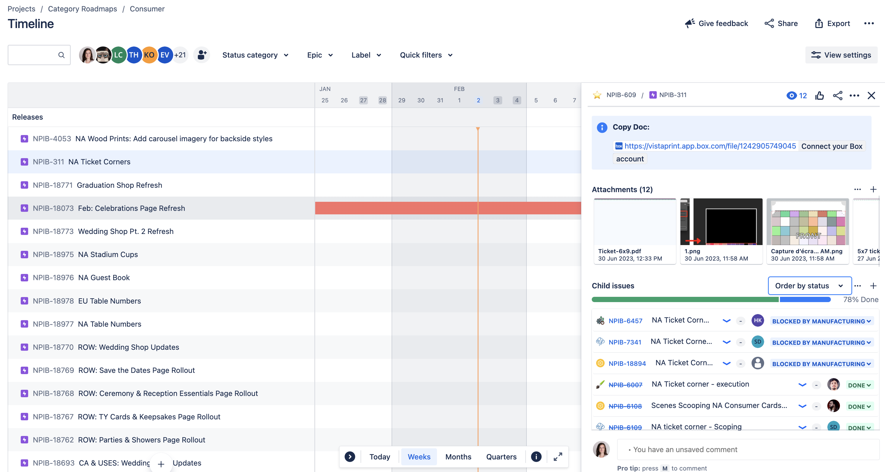 Solved: How to make child issues visible in Timeline