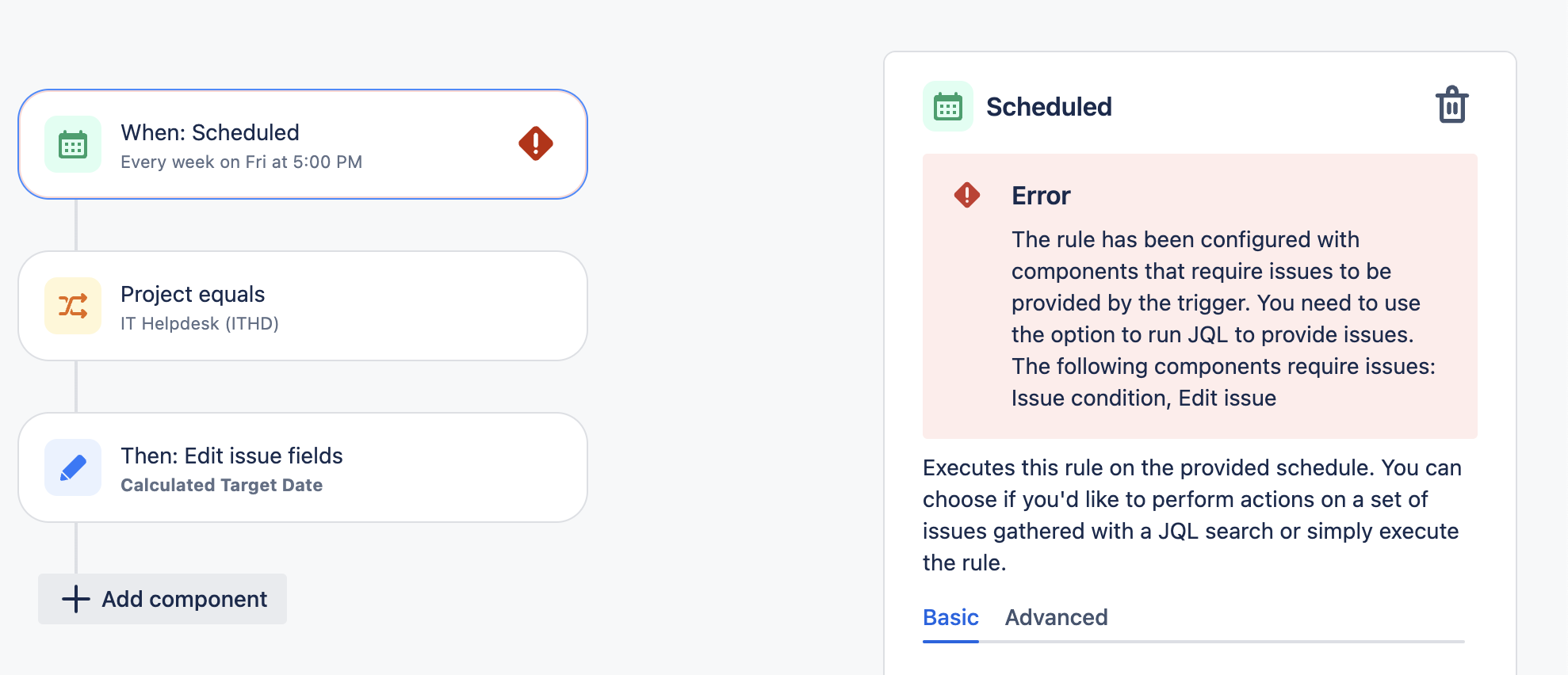 Solved: Scheduled automation error