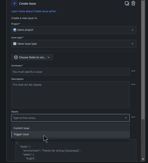 Solved: Automation for Creating Stories as Child Issues