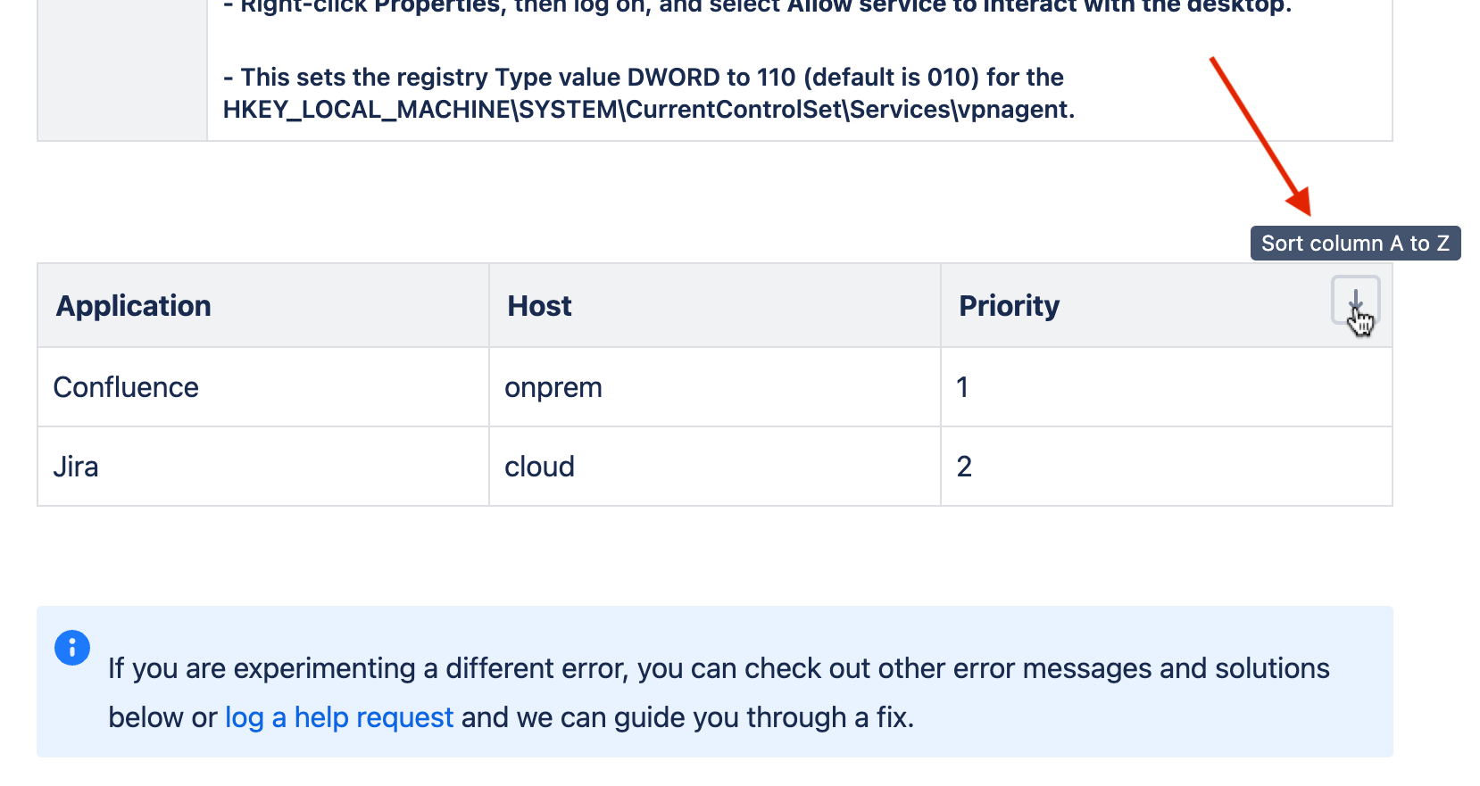 Solved: Sort a table in a confluence page