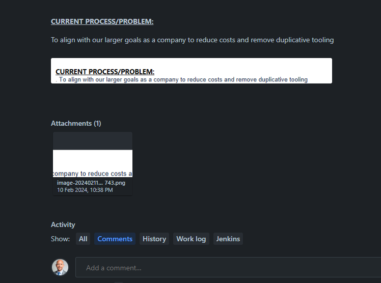 Copy/Paste text into JIRA adds image/screenshot of... Copy/Paste text into JIRA adds image/screenshot of...