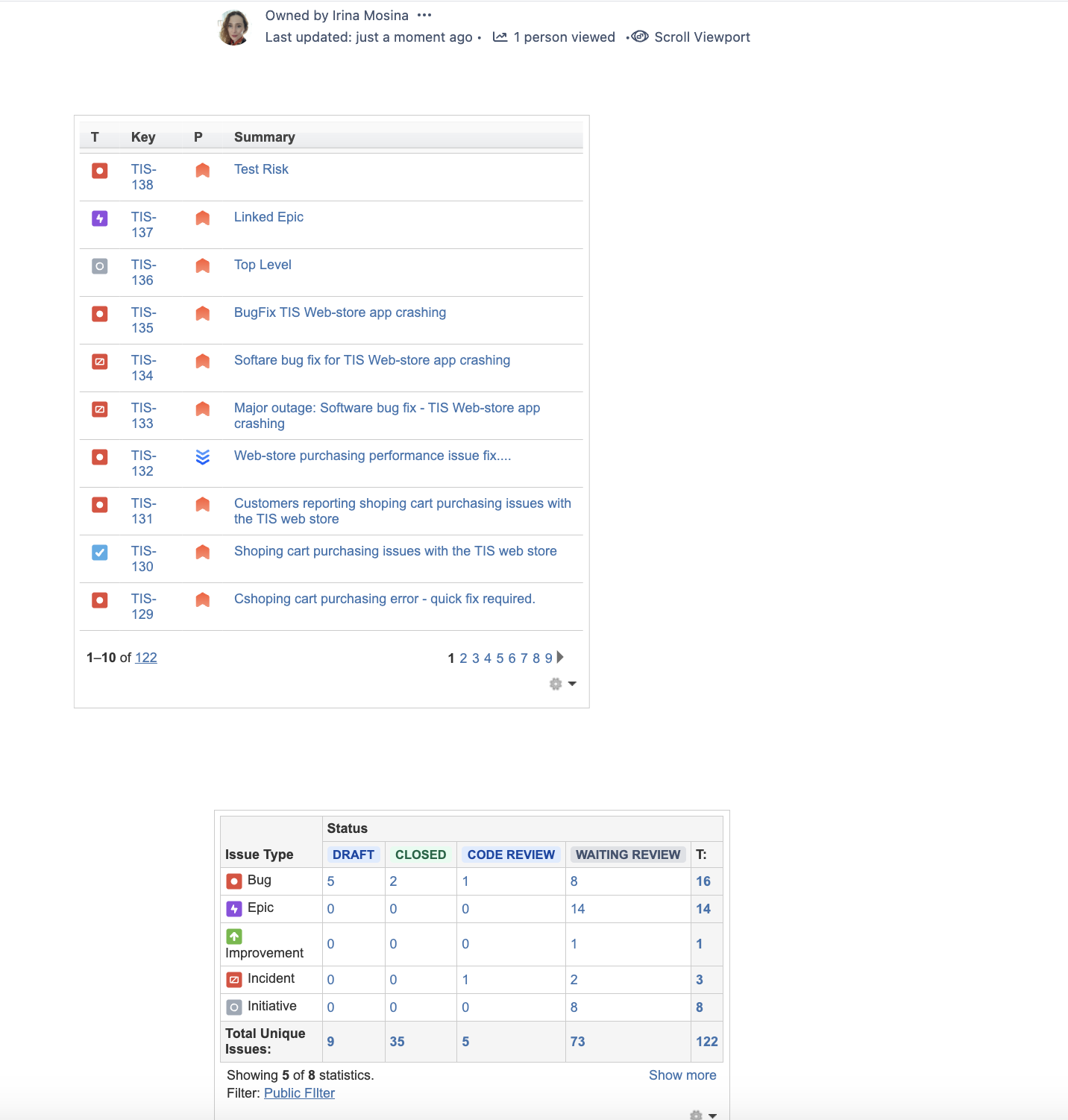 How to display tickets on Confluence without openi...