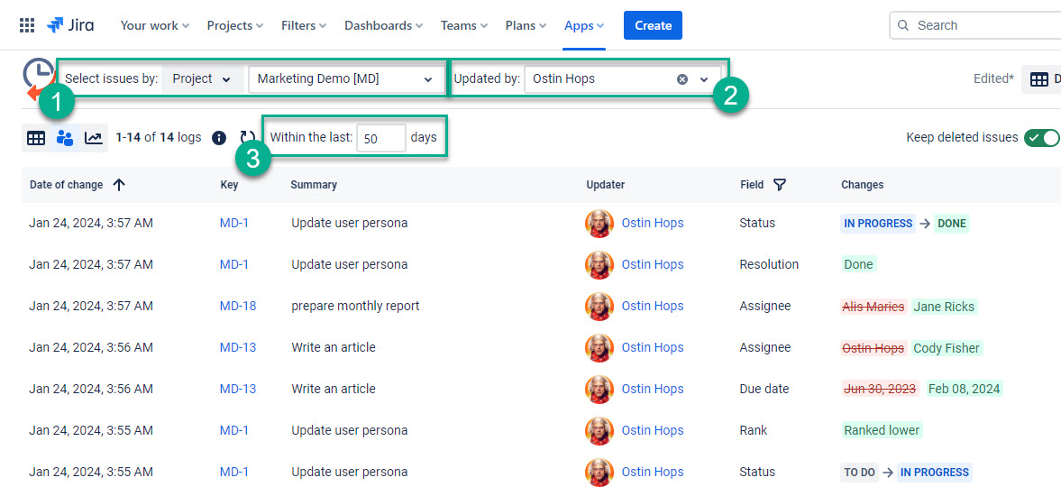 How to get history for the specific issue field in... - Atlassian Community