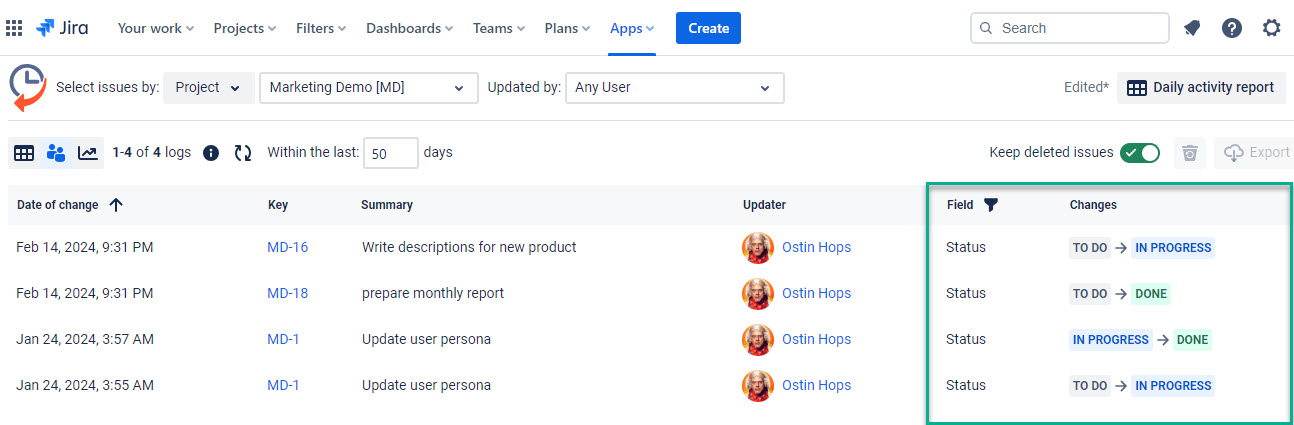 How to get history for the specific issue field in... - Atlassian Community
