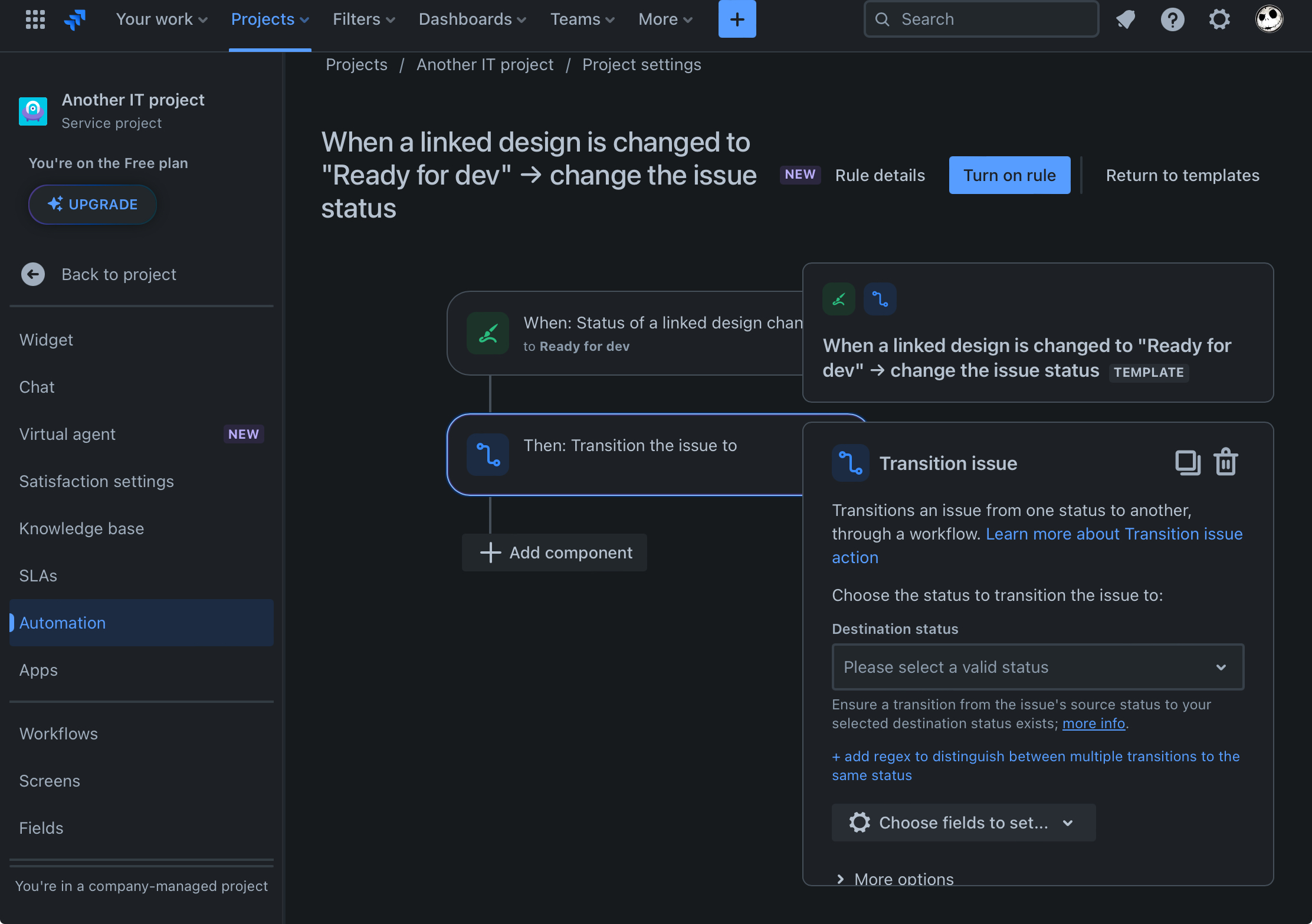 Solved: To update the status of JSM issue when its corresp...