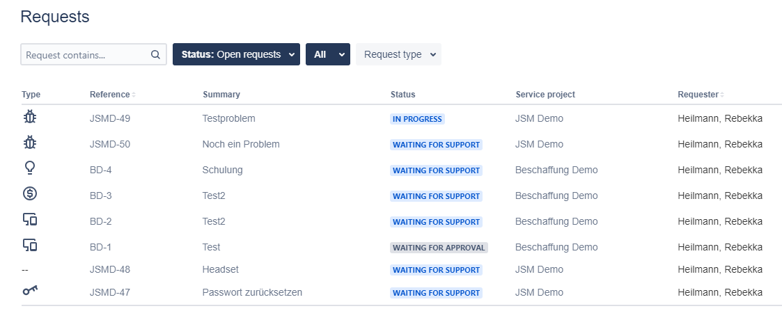 Allow all JSM users to see each others tickets