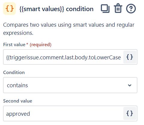 Smart value search in last comment added