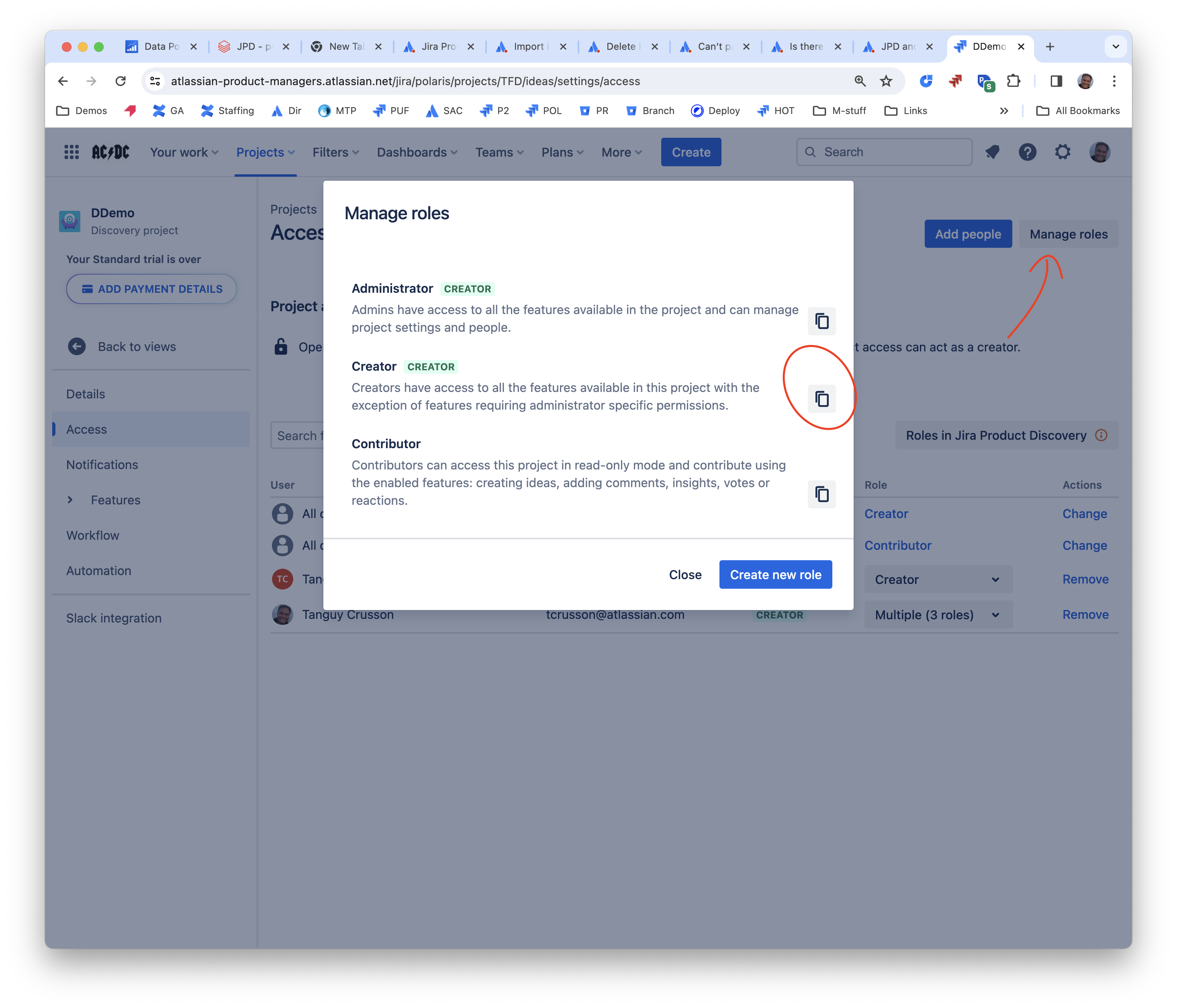 Delete Ideas without Administrator role
