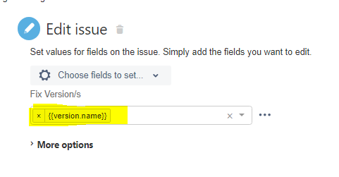 Solved: Automation Rule to Add FixVersion to Issues is not...