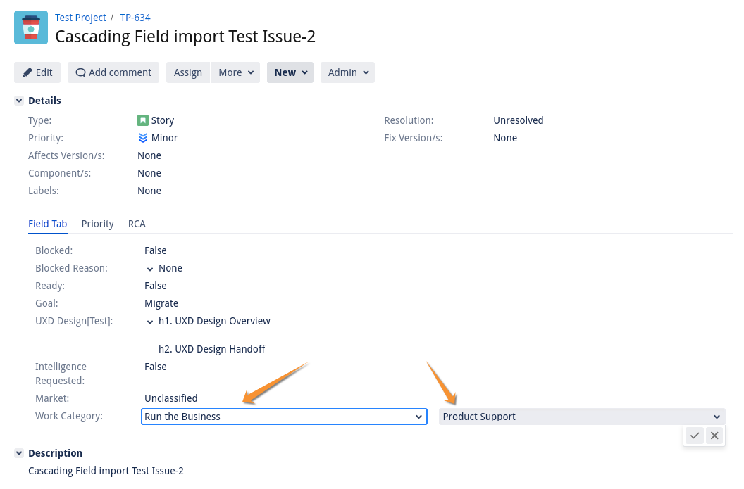 Importing Cascading Field Using Csv File In Jira Atlassian Community