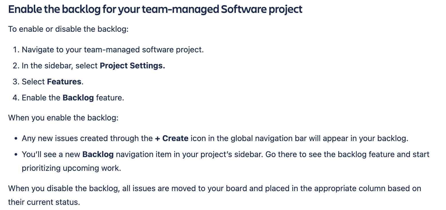 Solved: How do I stop backlog items from appearing in a ka...