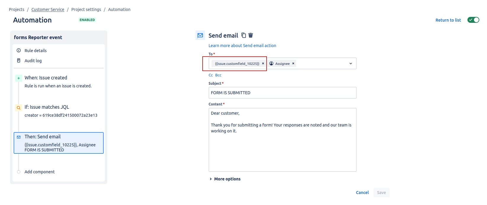 Automate Email Notifications for Jira External Use... - Atlassian Community