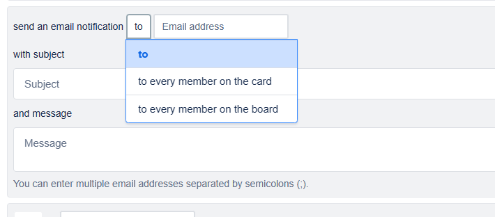 Email Notification to the Checklist ITEM member