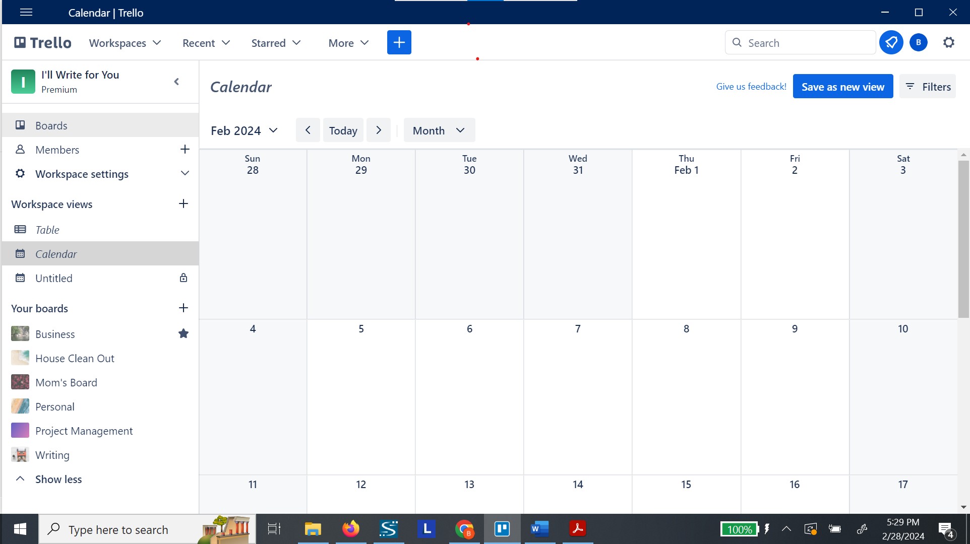 How to use the calendar