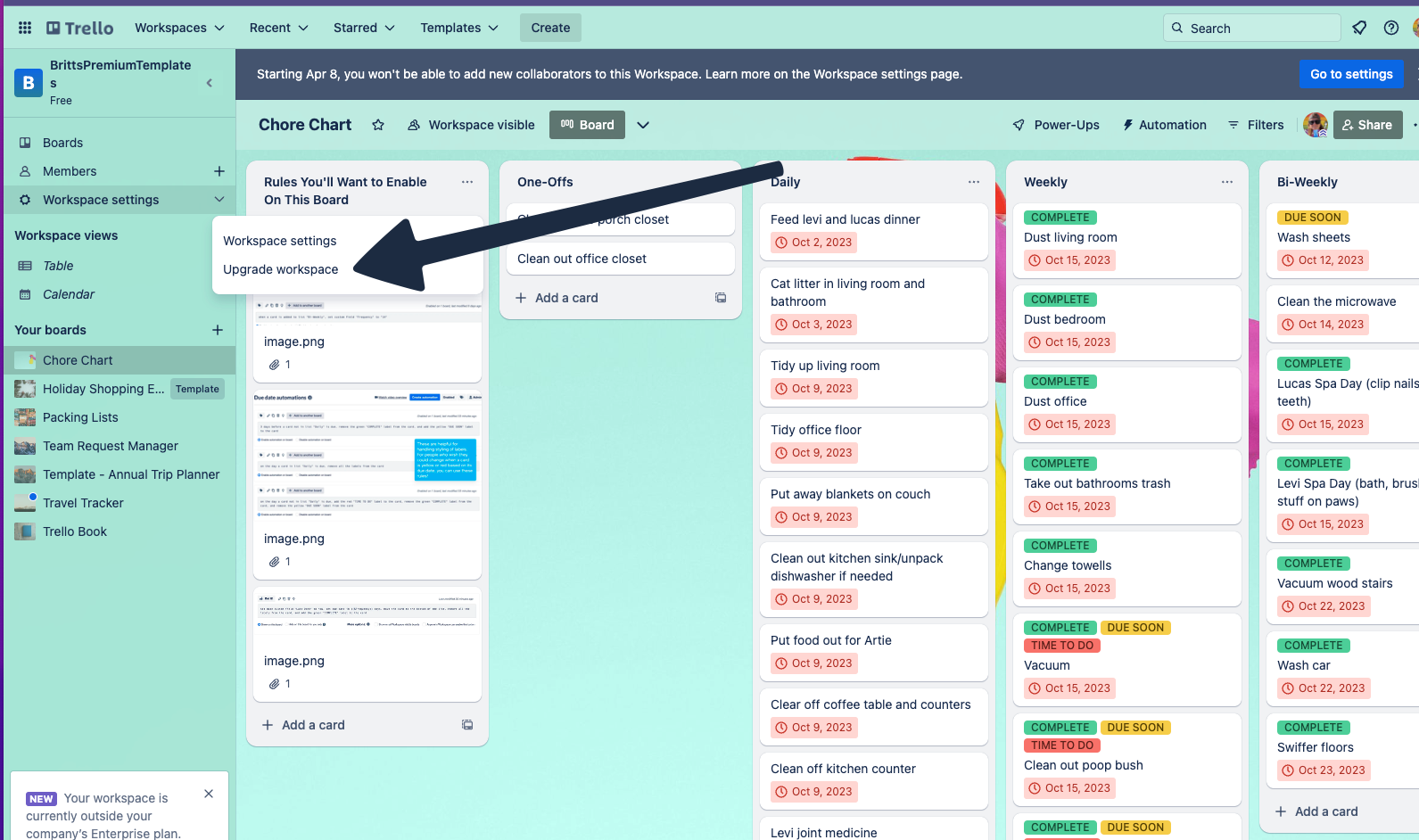 Update on Collaborator Limit for Free Trello Workspaces