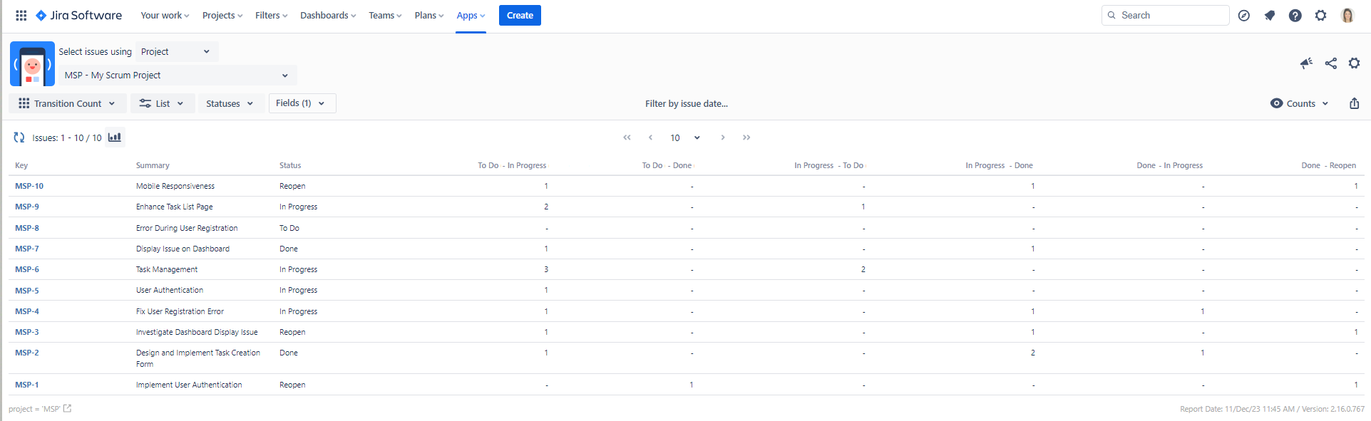 How to track dev and test first time right in JIRA...