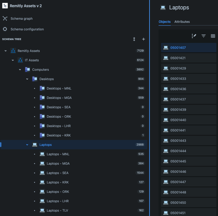 Asset in customfield not showing