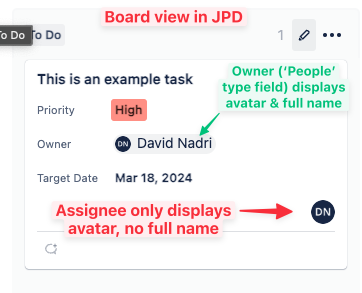 How to display the system Assignee field as full n...