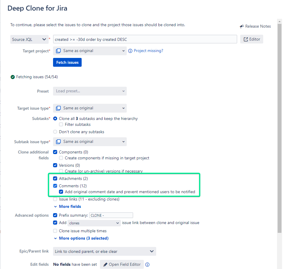 Solved: How to can you clone tickets to release board with...