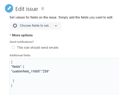 How to write a JQL querry for custom field