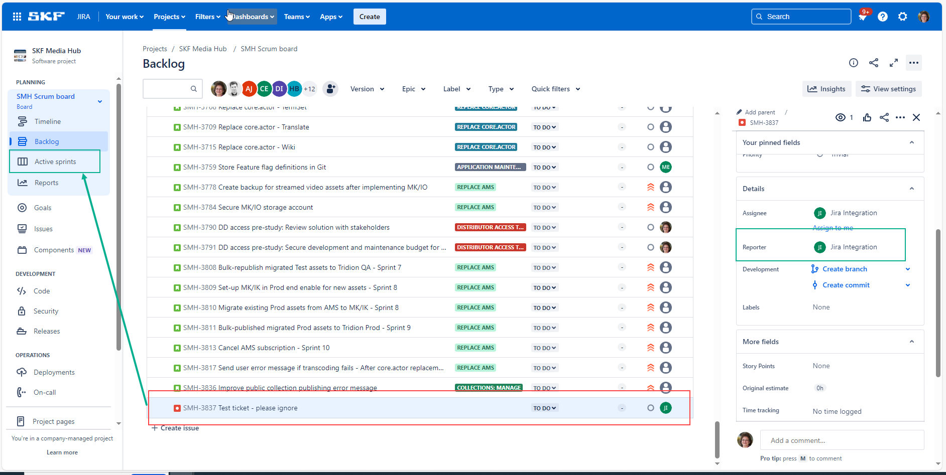 Solved: Automate adding bug tickets to current sprint