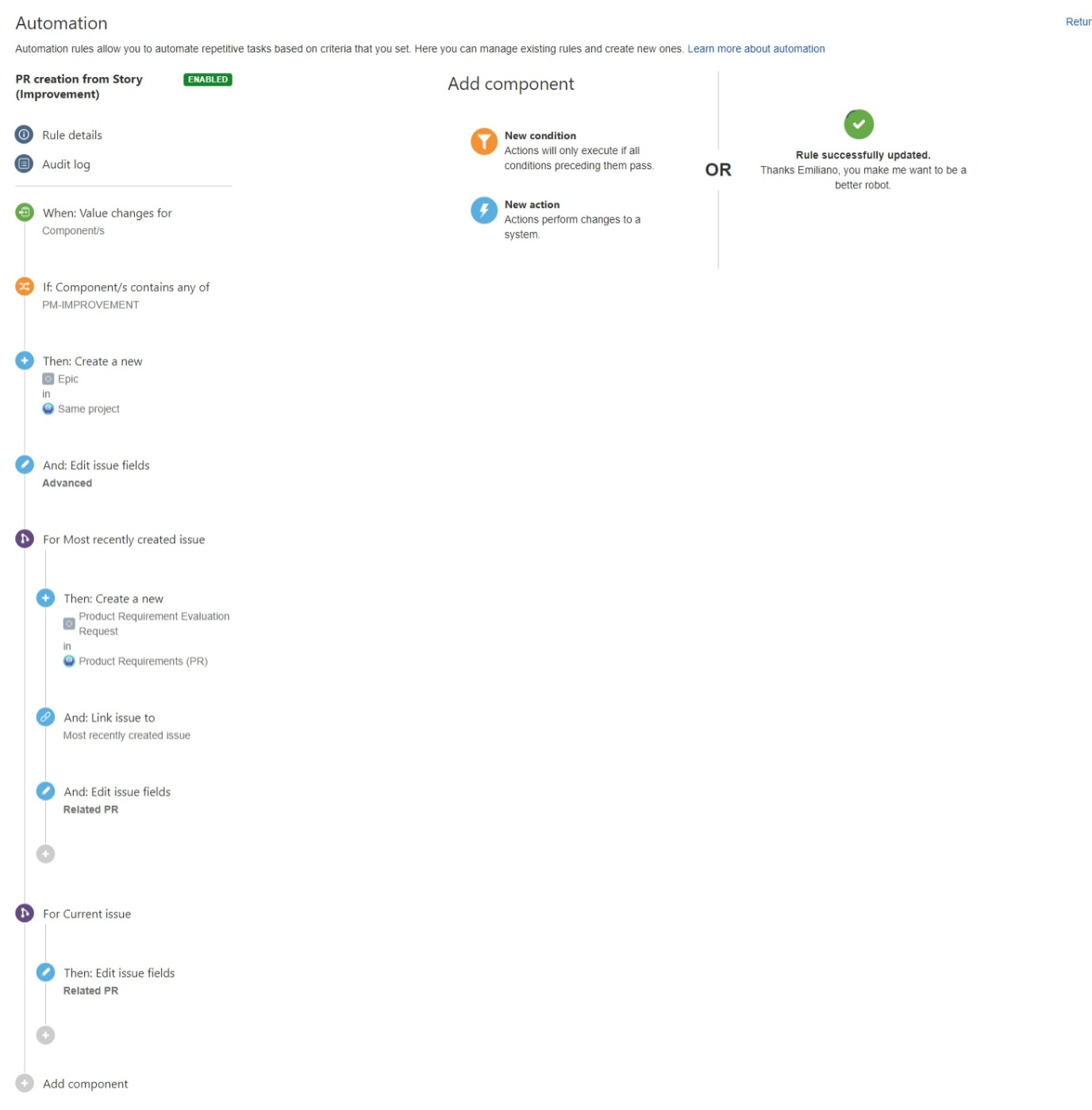 Solved: Automation - How to associate an Epic (created in ...