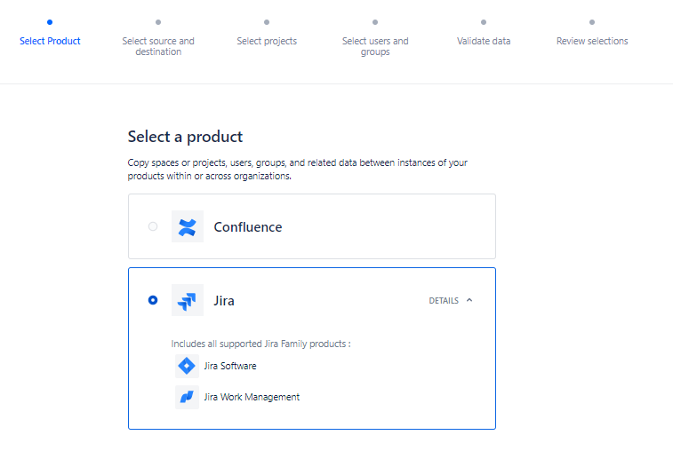 I want to copy a JSM project to another cloud inst...
