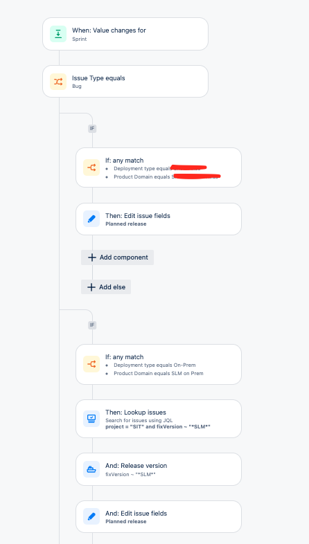 Solved: Automate fix version by name and update a field wi...