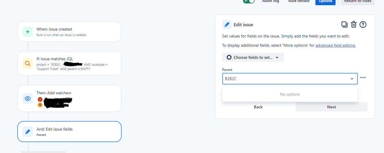 Automatically assign a parent when a support ticke...