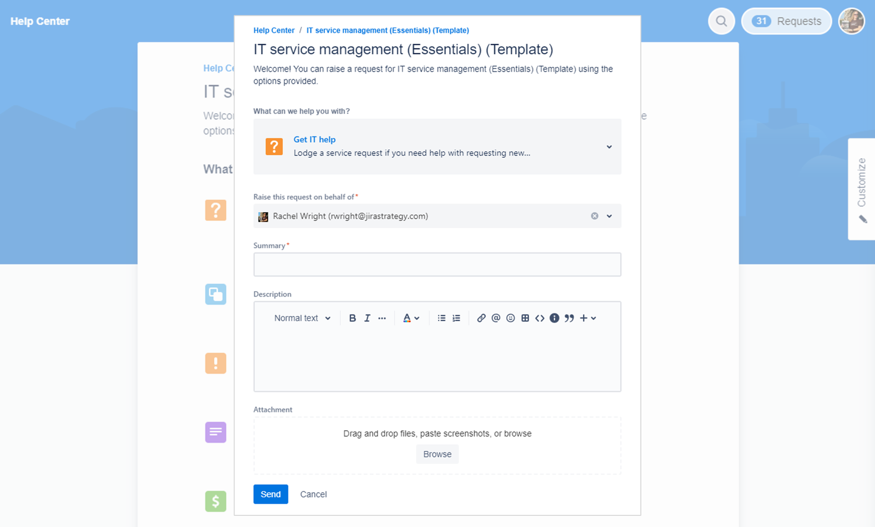 Jira Image of the Day: Catch-all ITSM Request Form - Atlassian Community