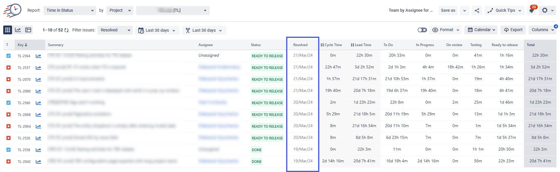 I want to create filter which shows all the tasks ...