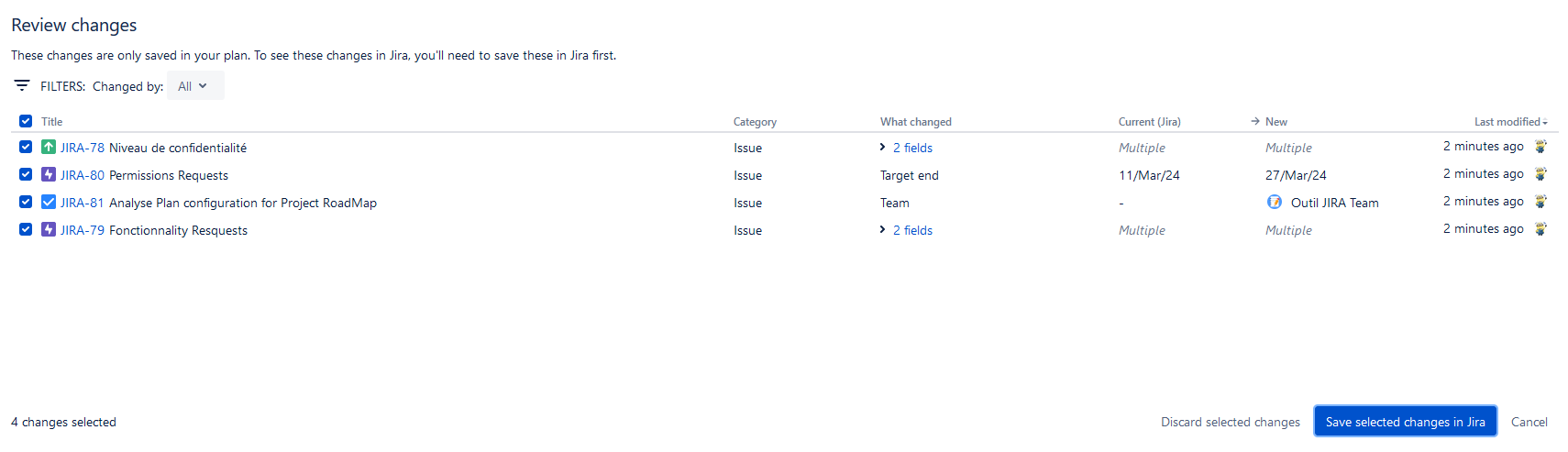 Solved: Jira Notification system with Advanced Road Map