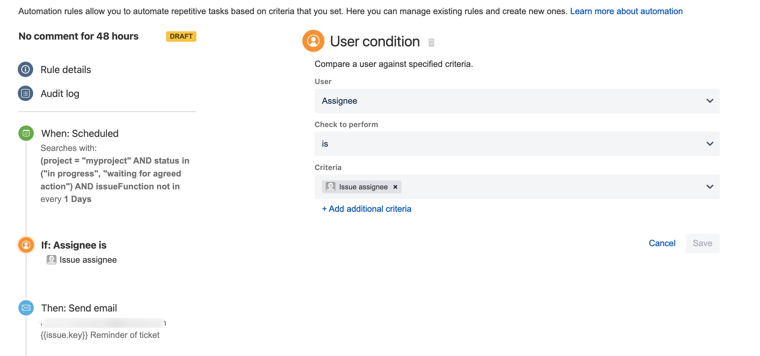 Jira Automation - No update for 48 hours Jira Automation - No update for 48 hours