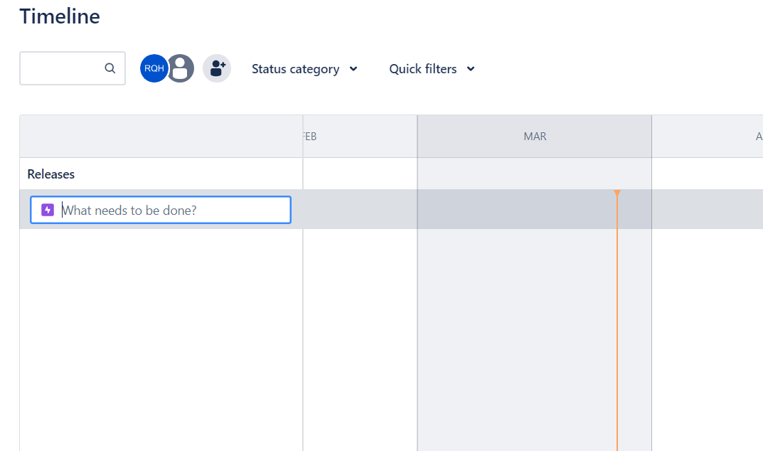 Timeline view and kanban board view
