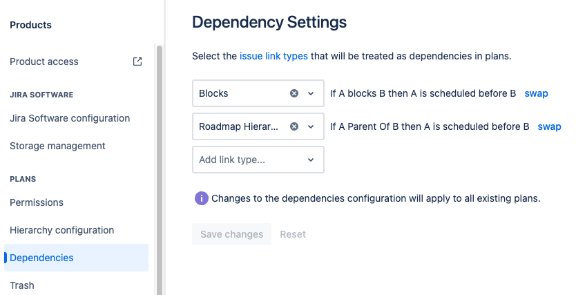 Solved: Jira Plans/Advanced Roadmaps - all my link types a...