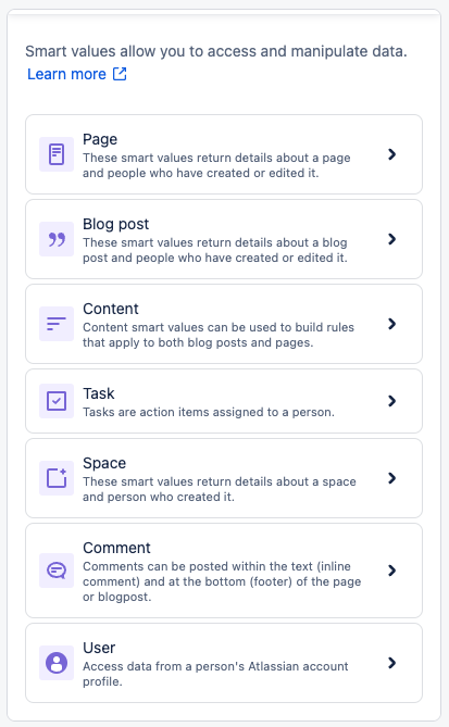 ⚡️New Smart Values Panel in Automation for Conflue... - Atlassian Community