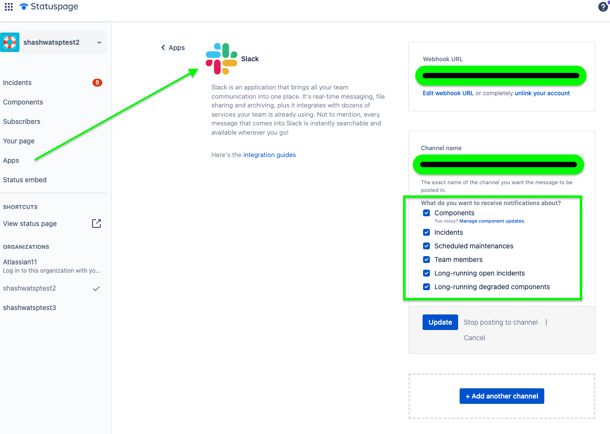 Statuspage Activity Logs