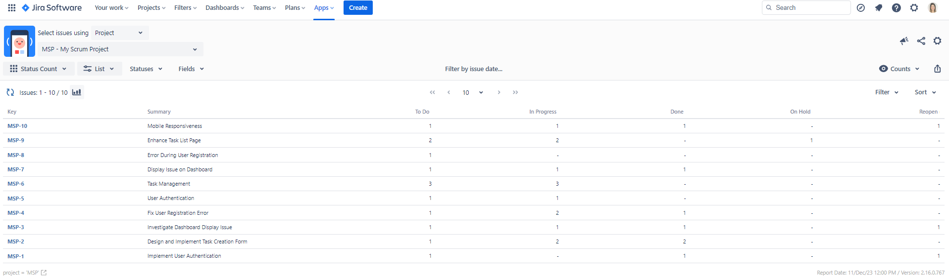 Solved: How to count the number of times tickets have been...