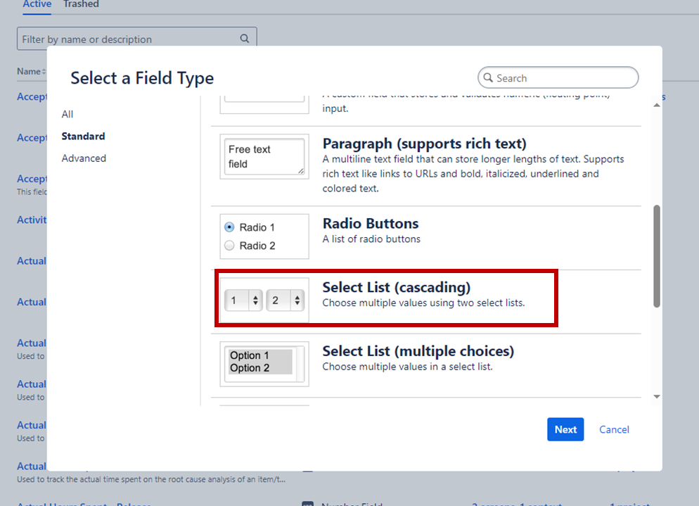 Add Date picker option to Cascading field parent v...