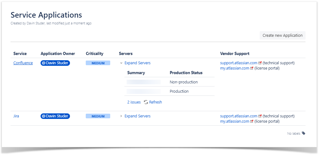 Confluence Template For Service Applications Atlassian Community