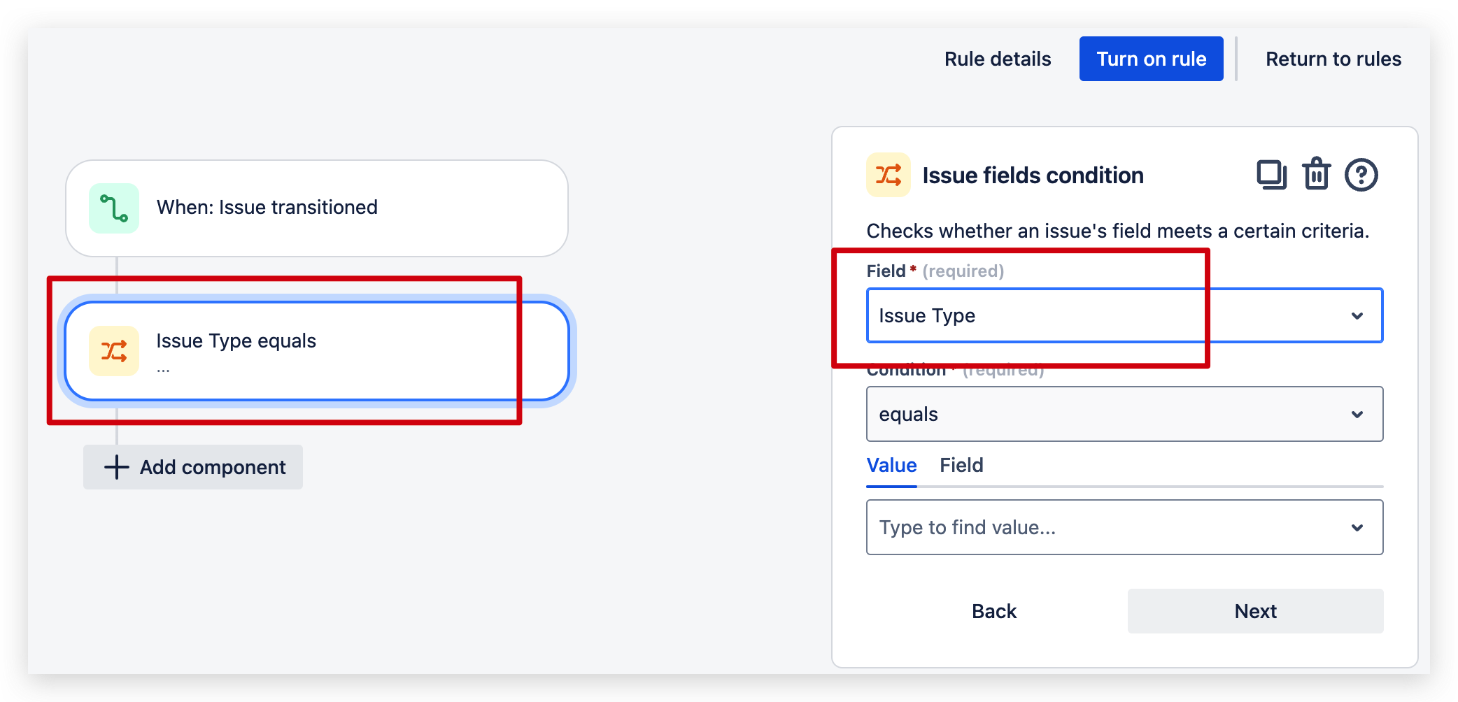 Solved: Filter issue type on automation trigger