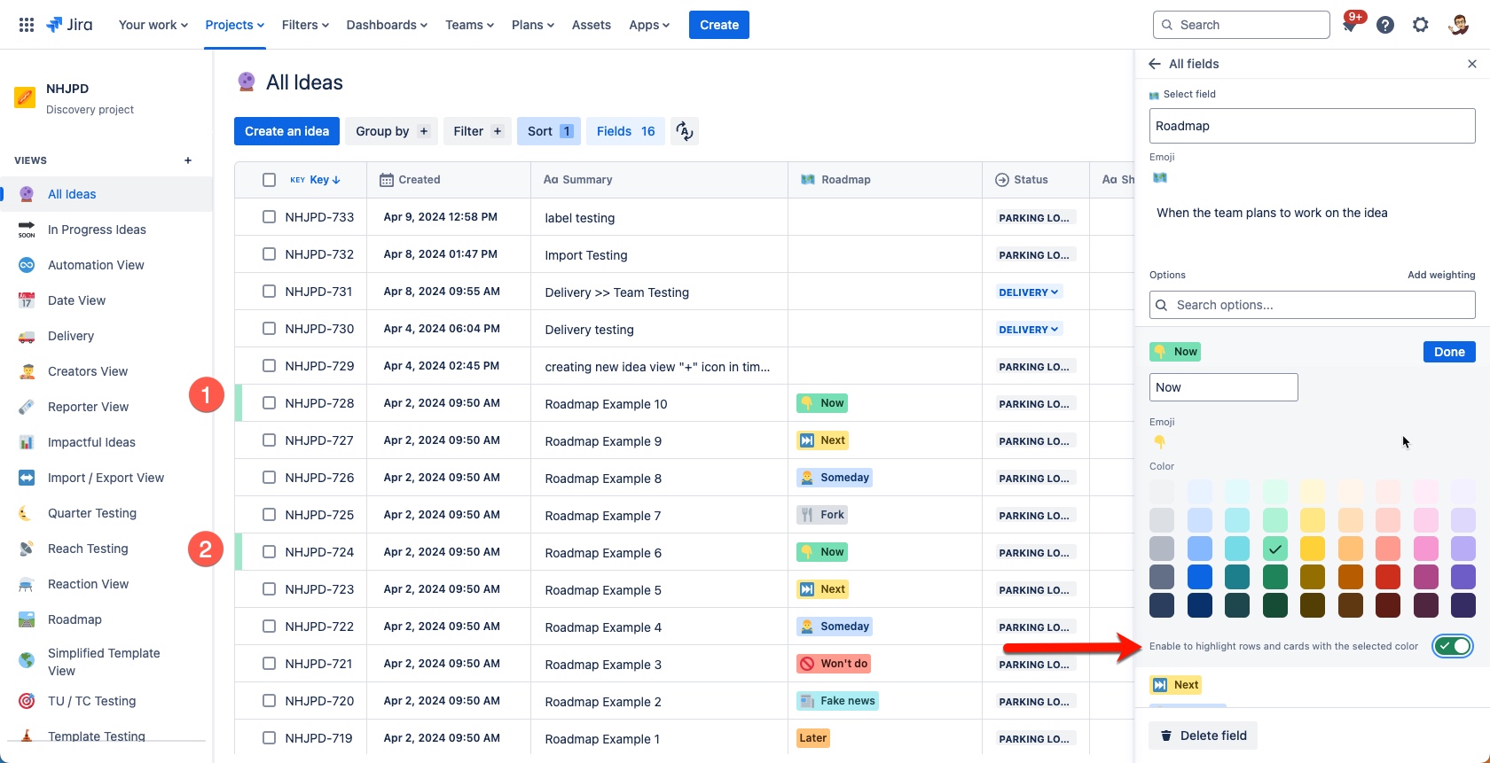 Solved: Roadmap field