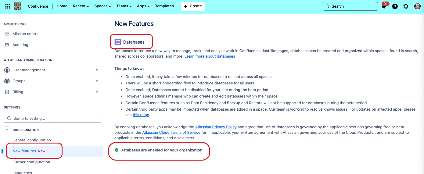 How long until confluence databases become general...